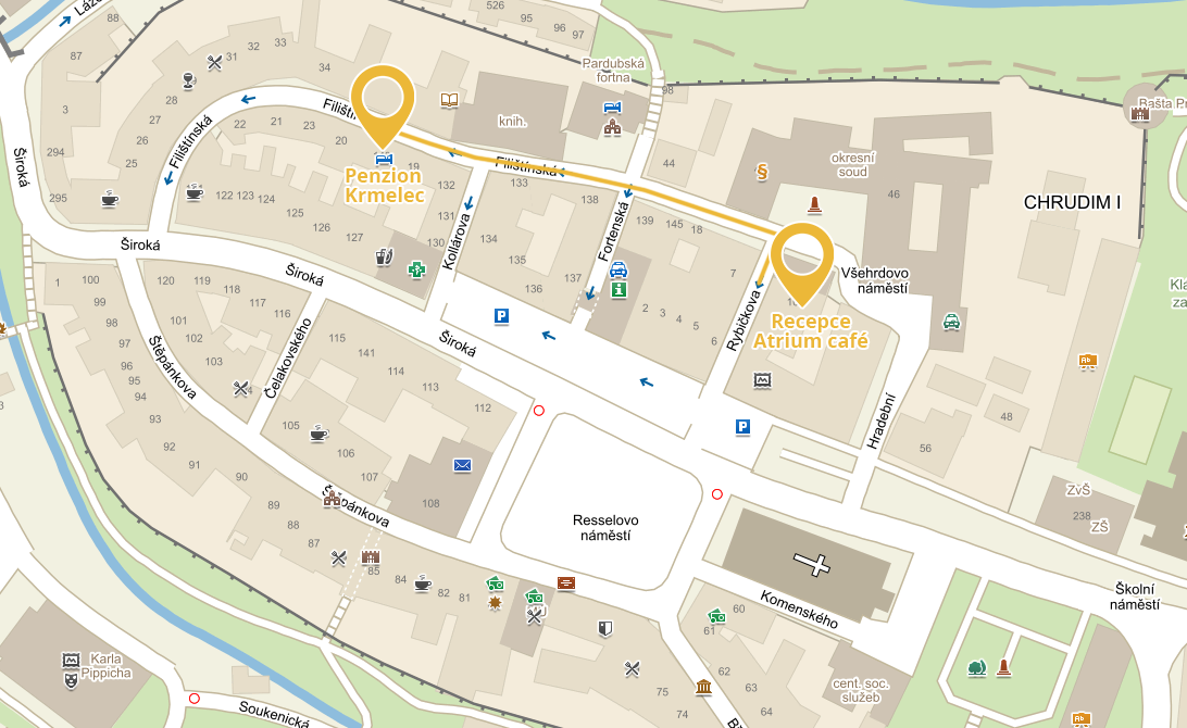 Penzion Chrudim, levné ubytování Chrudim